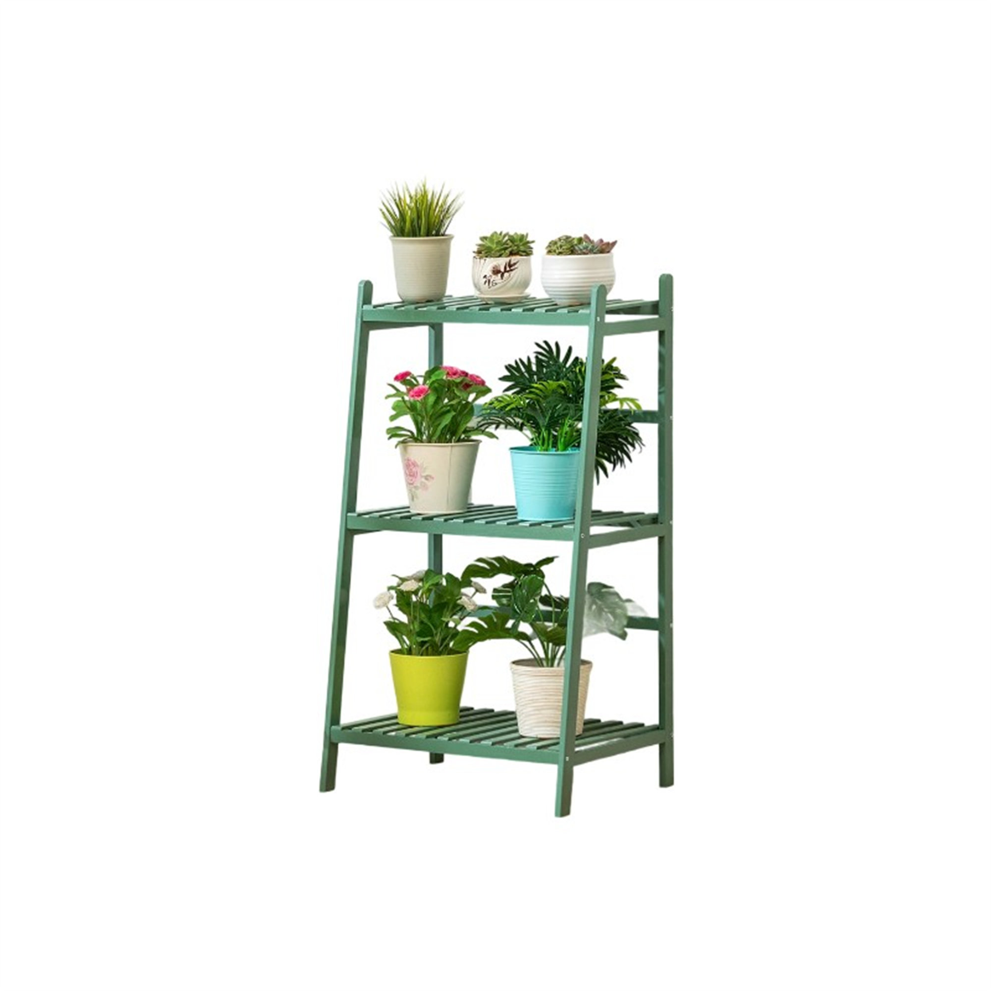 Ebern Designs Balcony Plant Stand With Foldable Flower Racks | Wayfair