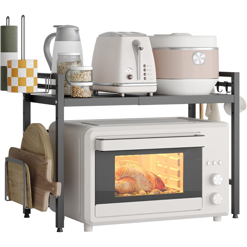 Ebern Designs Jozef 25.5'' Metal Baker's Rack with Microwave ...