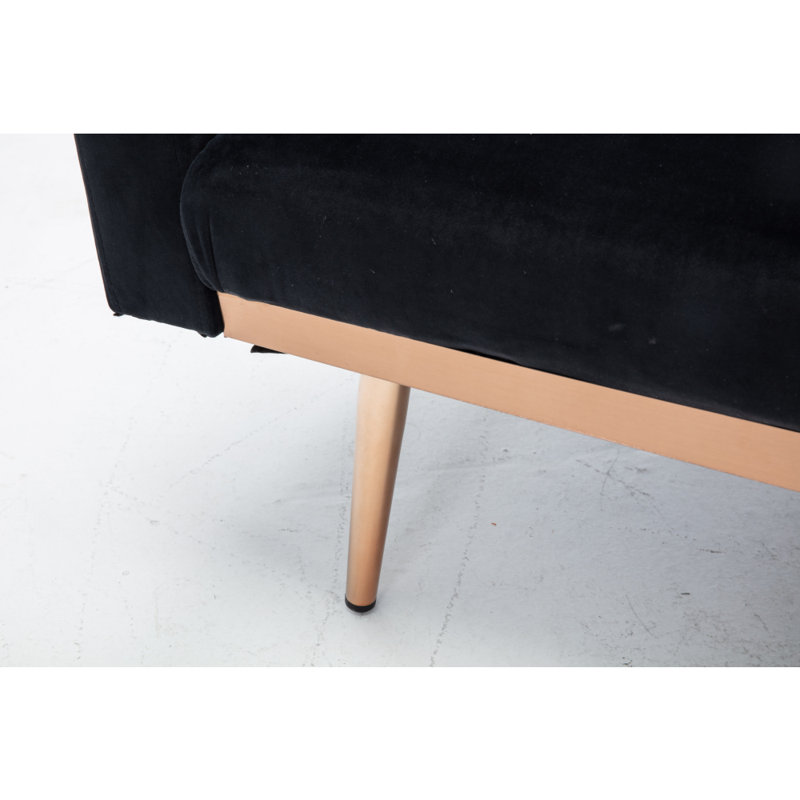 Mercer41 Veachel 65.35'' Velvet Sofa Bed | Wayfair