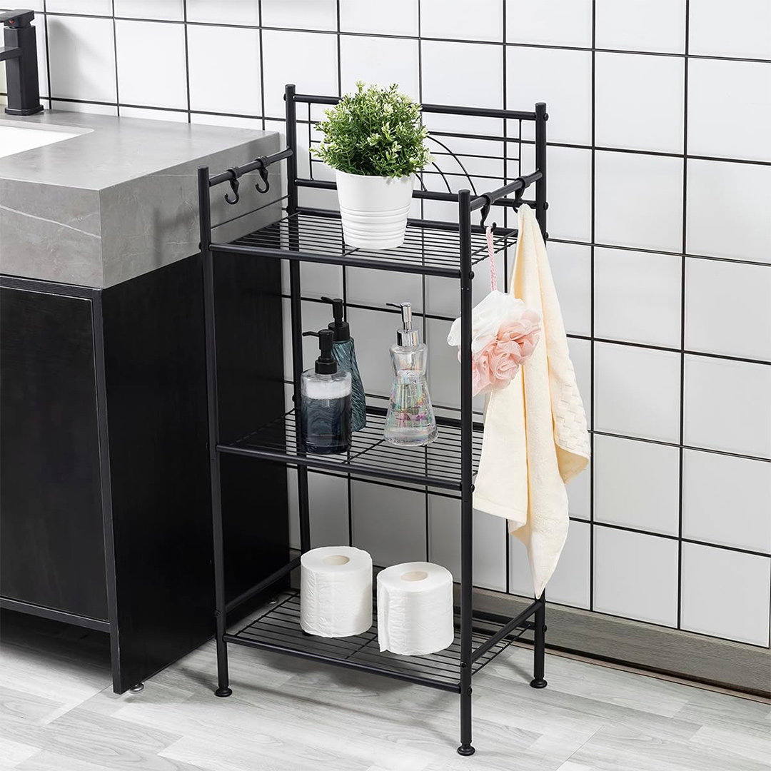 Rebrilliant 3-Tier Free Standing Wire Rack Durable Metal Shelving | Wayfair