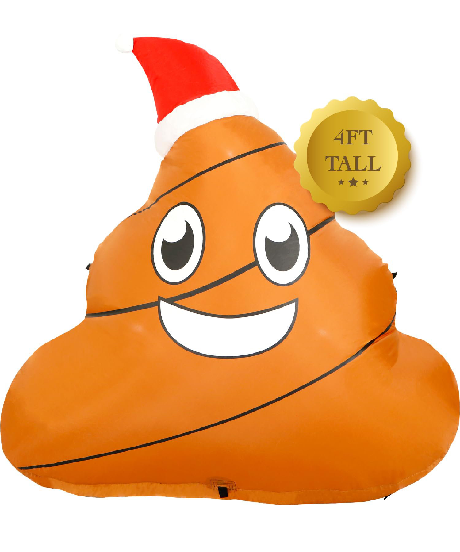 Latitude Run® 4FT Christmas Poop Inflatable with LED Lights – Giant ...