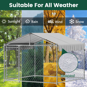 Tucker Murphy Pet™ Fuerte Metal Dog House "& Reviews" | Wayfair