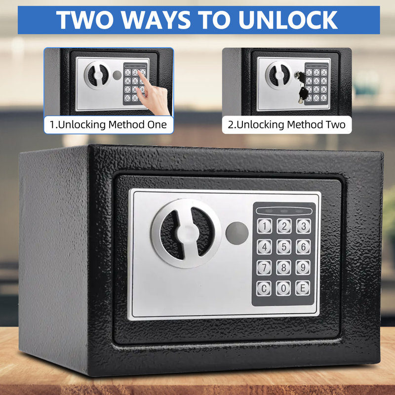 Kaer Safe Box With Electronic Locks, Internal Double-layered Storage ...