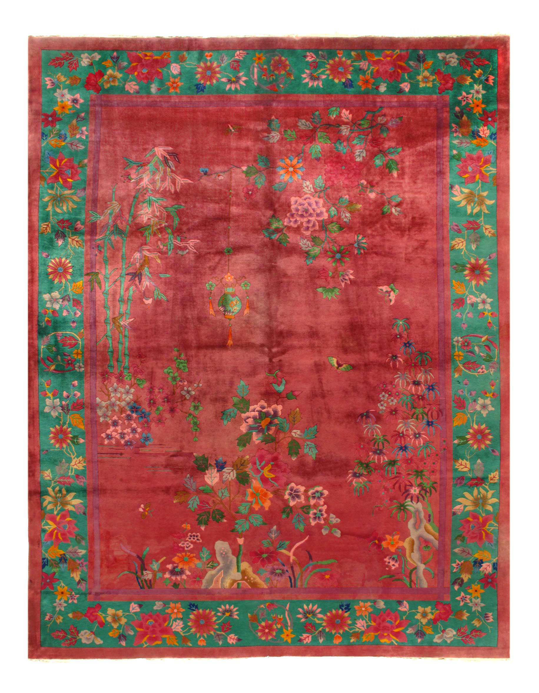 Isabelline Azayah One-of-a-Kind 8'8" x 11'3" 2000s Area Rug in Red ...