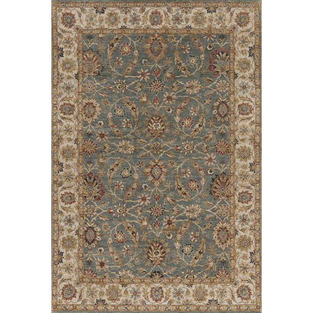 Samad Rugs Sovereign Oriental Hand-Knotted Wool Cream/Camel Area Rug ...