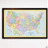 Home Magnetics Framed Magnetic Travel USA Map "& Reviews" | Wayfair