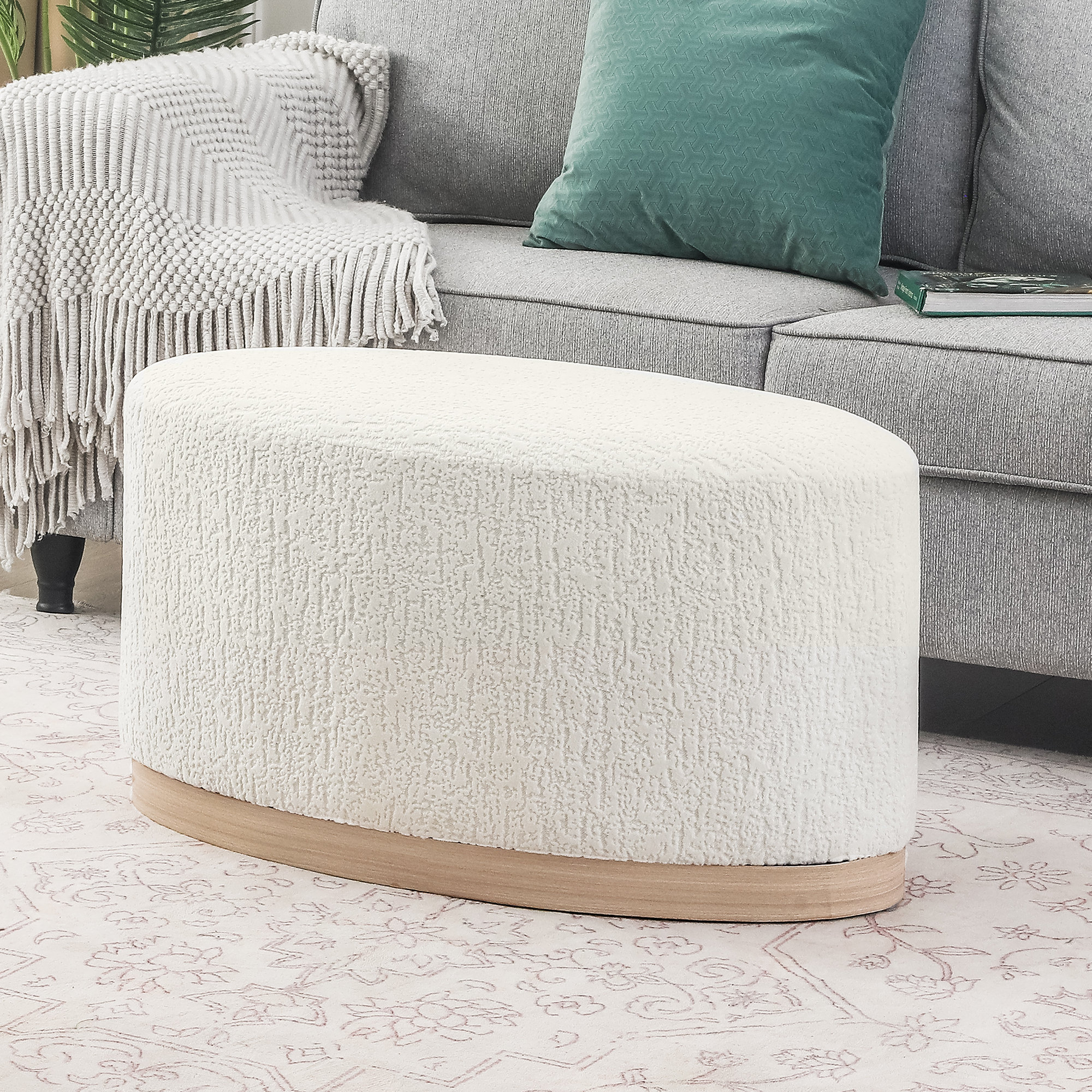 Ebern Designs Elliptical Soft Bench | Wayfair