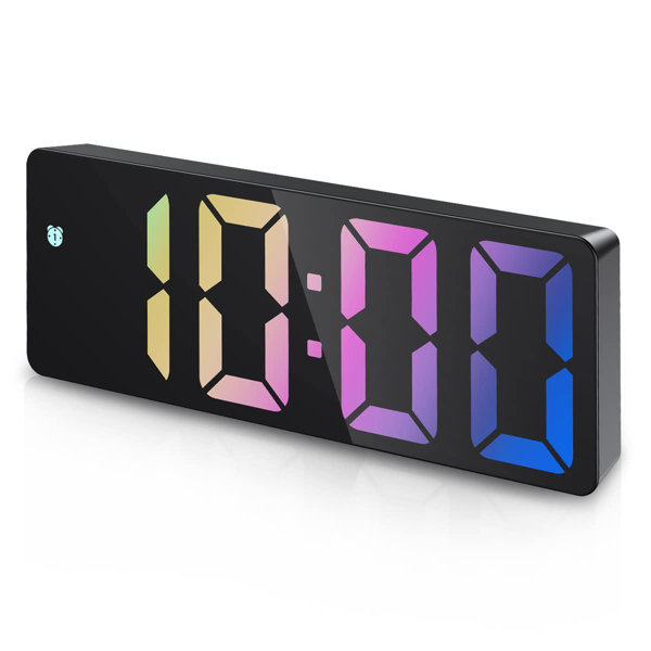 Brayden Studio® Digital Electric Tabletop Clock with Alarm | Wayfair