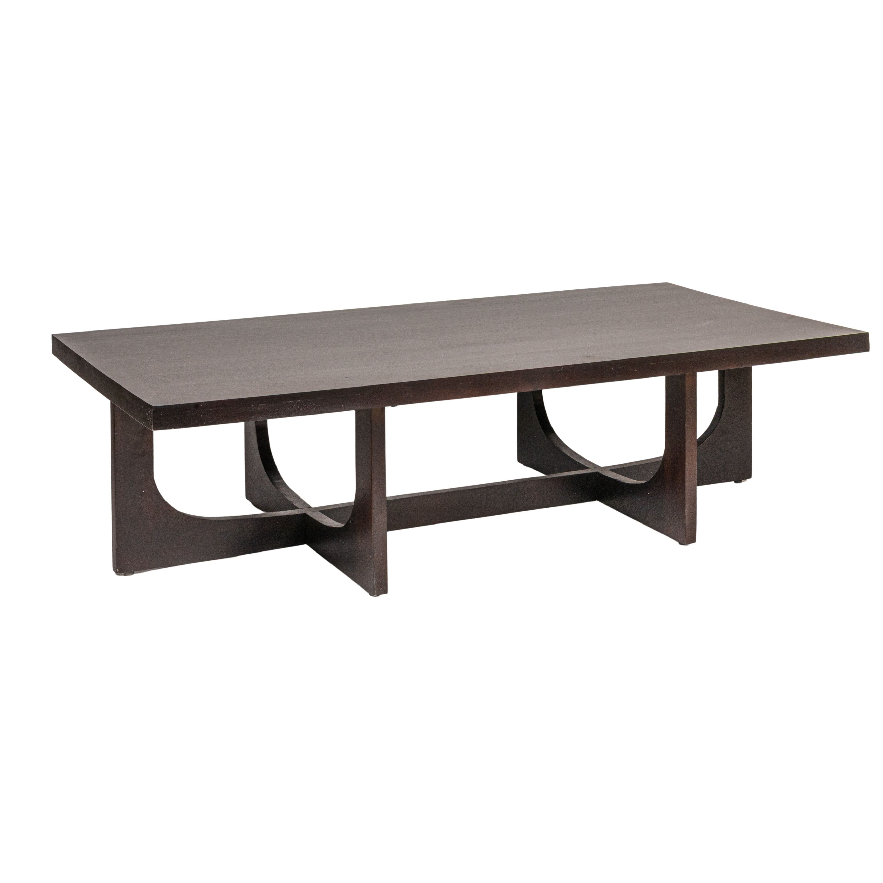 Rowena Interiors Rectangular Mango Wood Coffee Table with Modern ...