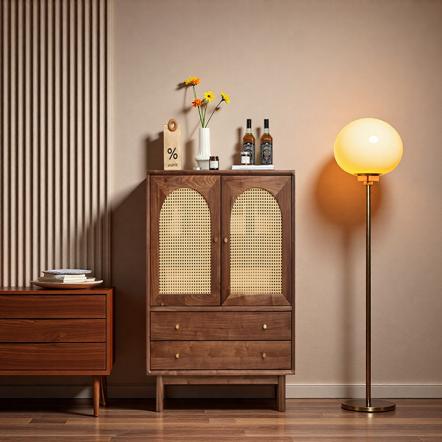 Bkoksety Simple Rattan Door Display Case - Wayfair Canada