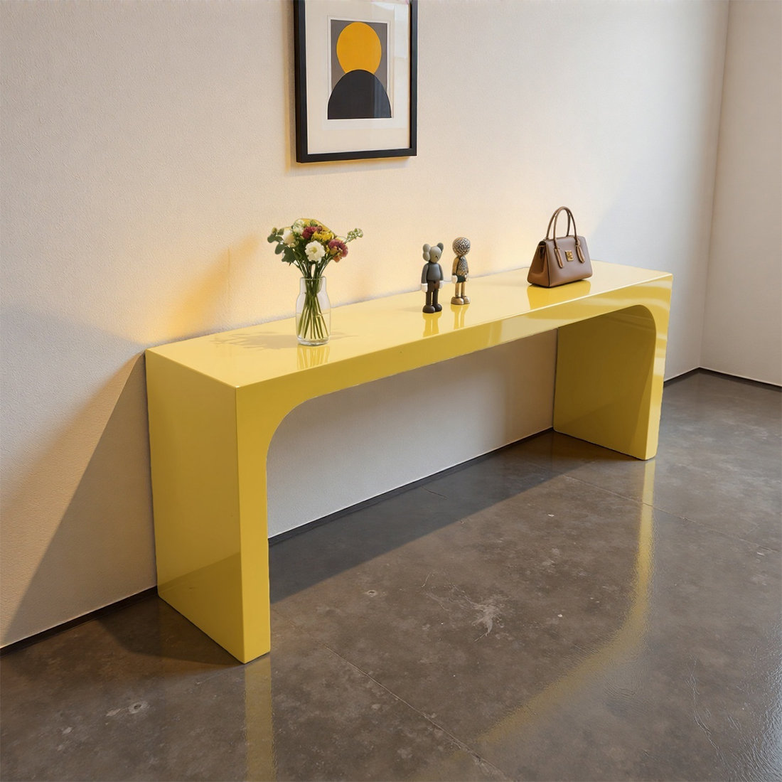 Orren Ellis Yellow Arch Display Table for Boutique - Wayfair Canada