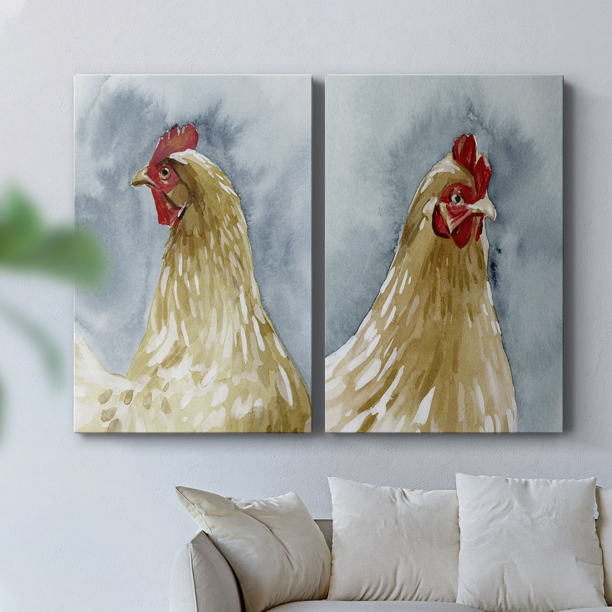 Wexford Home Chicken Portrait I-Premium Gallery Wrapped Canvas -Ready ...