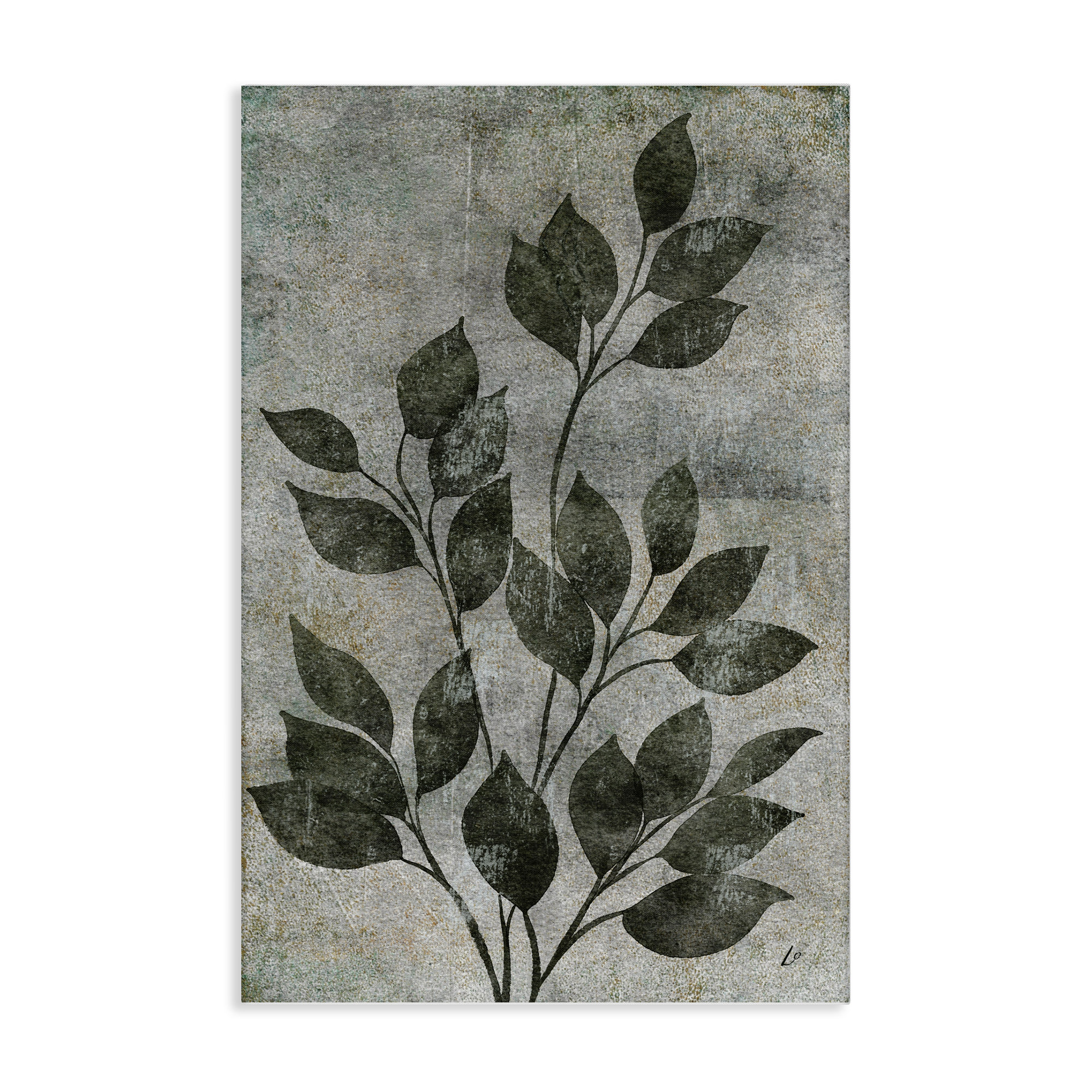 August Grove® Love & Leaves Rustic Canvas Wall Art by Lydia Orange ...
