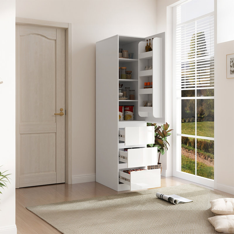 Latitude Run® Kitchen Food Storage Cabinet, Large Kitchen Storage ...