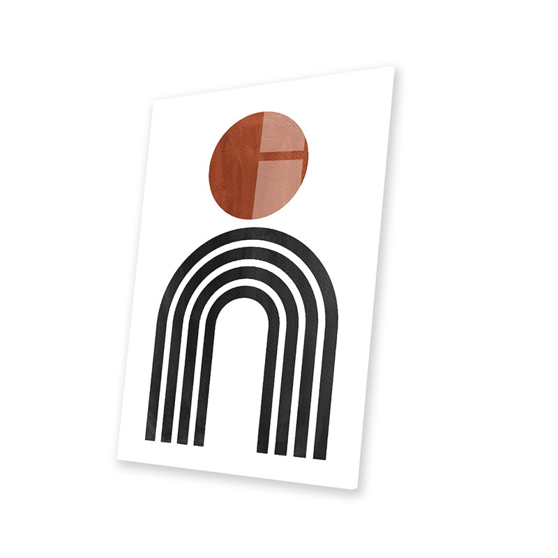 George Oliver Mid Century Sun and Rainbow by Whales Way - Unframed ...