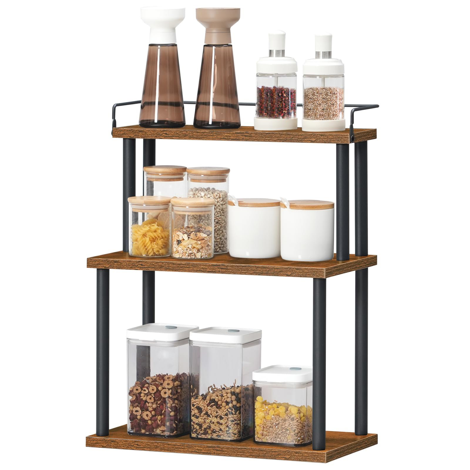 17 Stories Kitchen Countertop Organizer, Moveable Corner Shelf, Desktop ...
