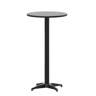 Lark Manor 23.25" Round Aluminum Indoor-Outdoor Bar Height Table With ...