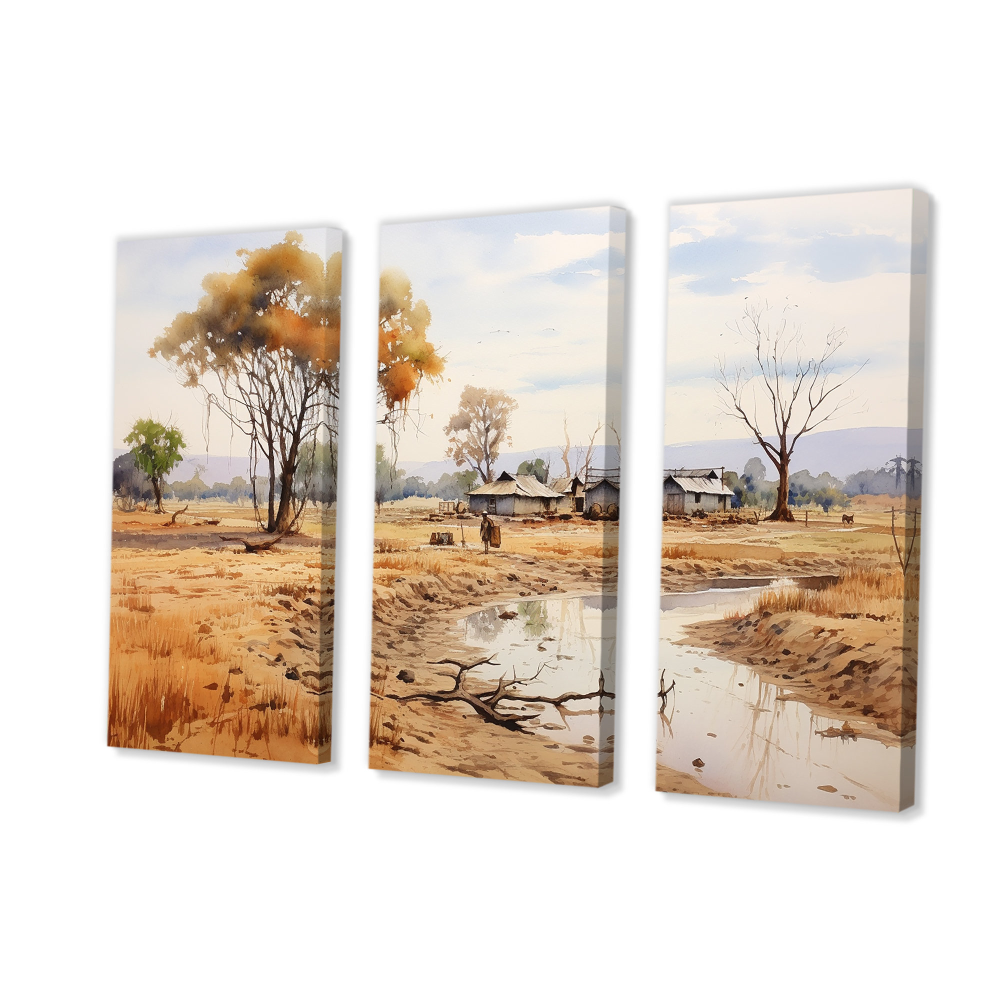 Lark Manor Beige African Safari Landscape I - Africa Wall Art - Wayfair ...