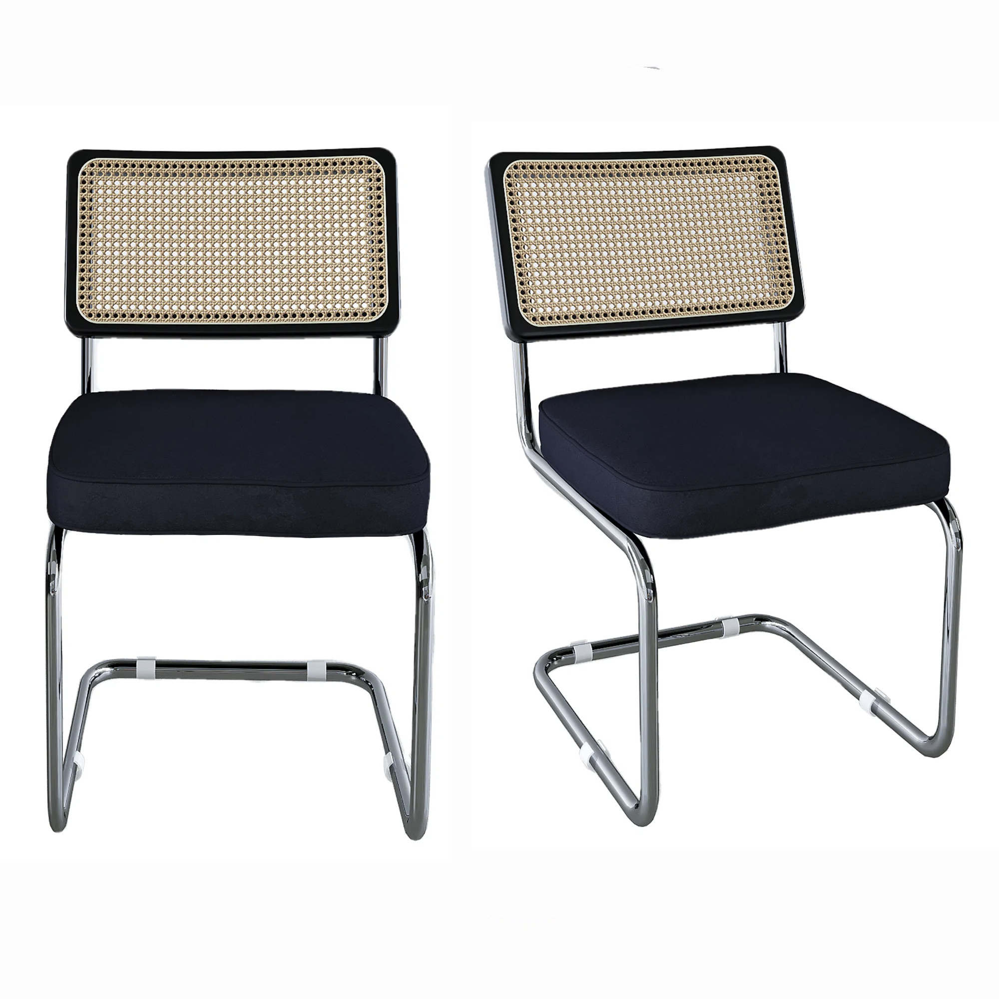 Brayden Studio® Brayden Studio Velvet Upholstered Side Chair with ...