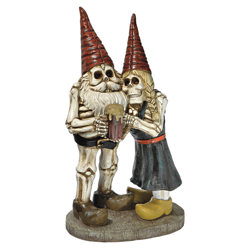 Design Toscano Bones and Brew Skeleton Graveyard Gnomes Figurine ...