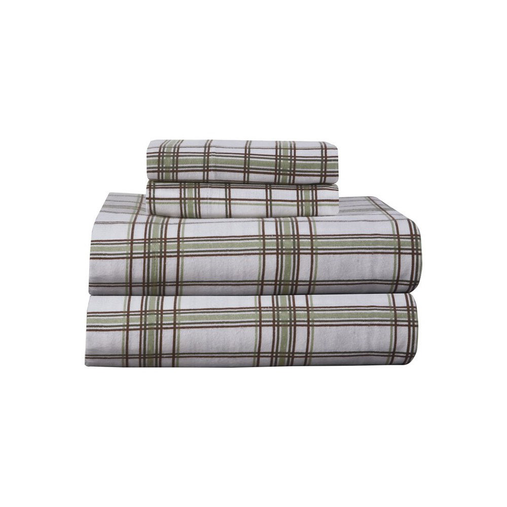 Pointehaven Plaid 100% Cotton Flannel Sheet Set & Reviews | Wayfair