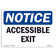 SignMission Accessible Exit Sign | Wayfair
