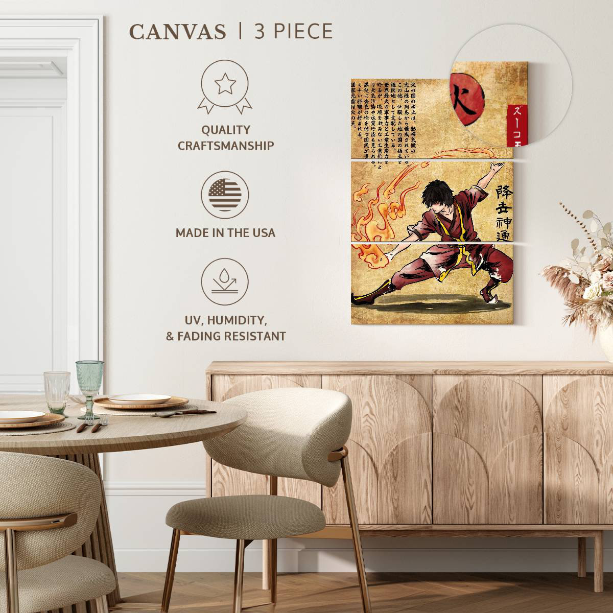 Trinx Keiraleigh Fire Nation Master Woodblock | Wayfair