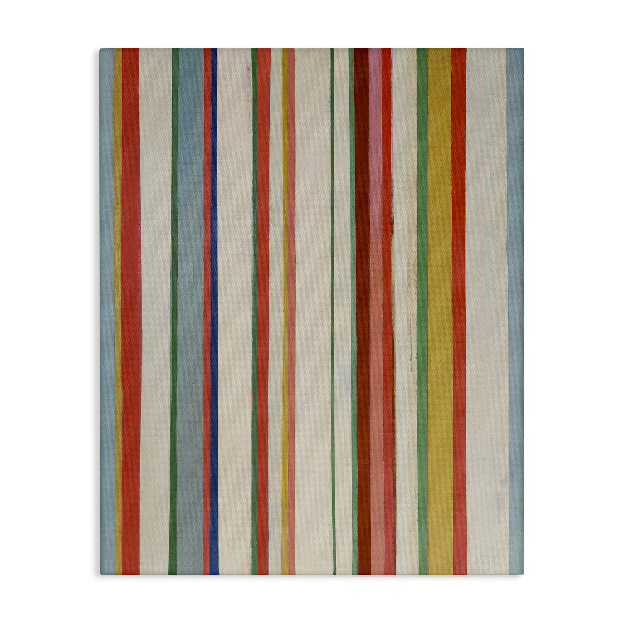 Wrought Studio™ Linear Rustic Stripes Canvas Wall Art by Pippin ...