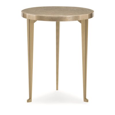 Caracole Classic Metallic 3 Legs End Table with Storage & Reviews ...