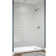 Avora Bath 3x6 Tile White Acrylic Alcove Shower System with Black Grout ...