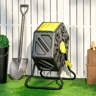Outsunny 17 Gallon Composter, Compost Bin with Steel Legs, Yellow ...