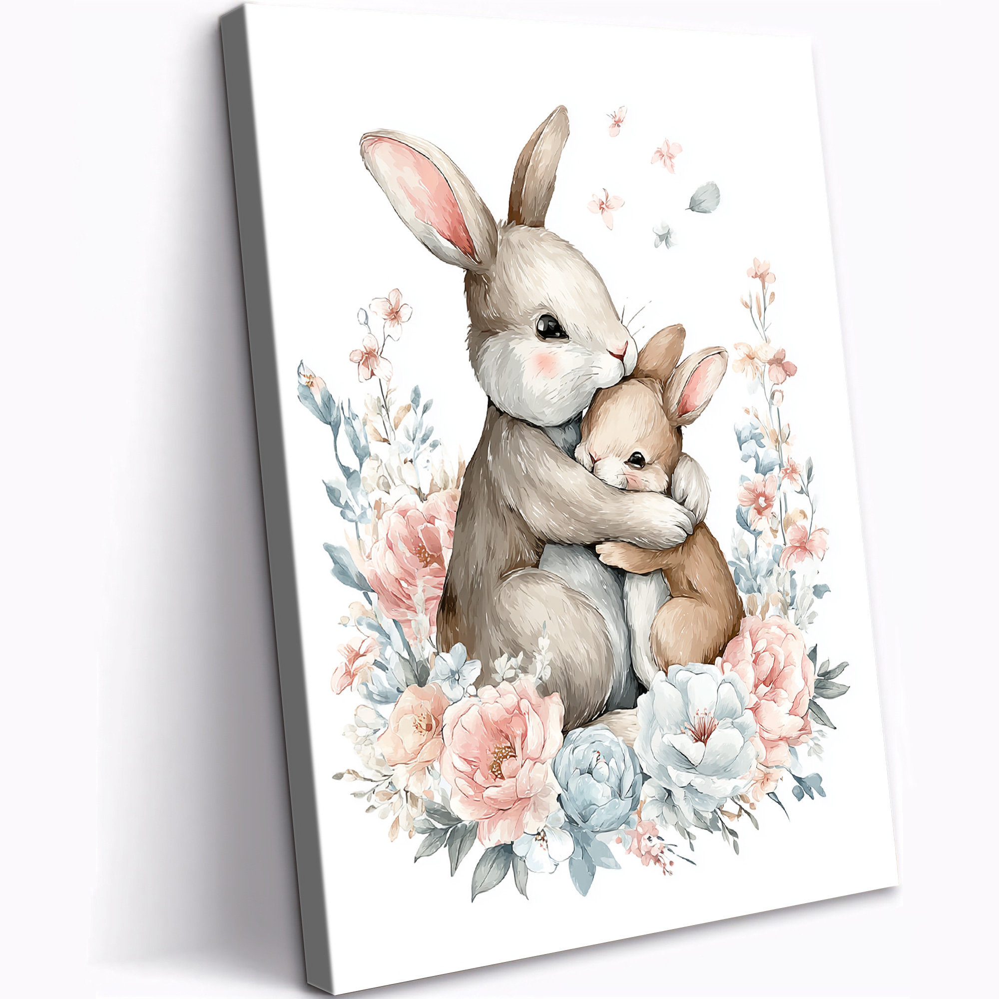 The Holiday Aisle® Easter Bunny Wall Art Decor, Vintage Rabbit Prints ...