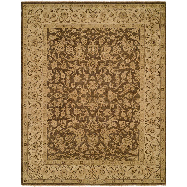 Madison Couture Rugs Fazilka Wool Oriental Area Rug in Brown | Perigold