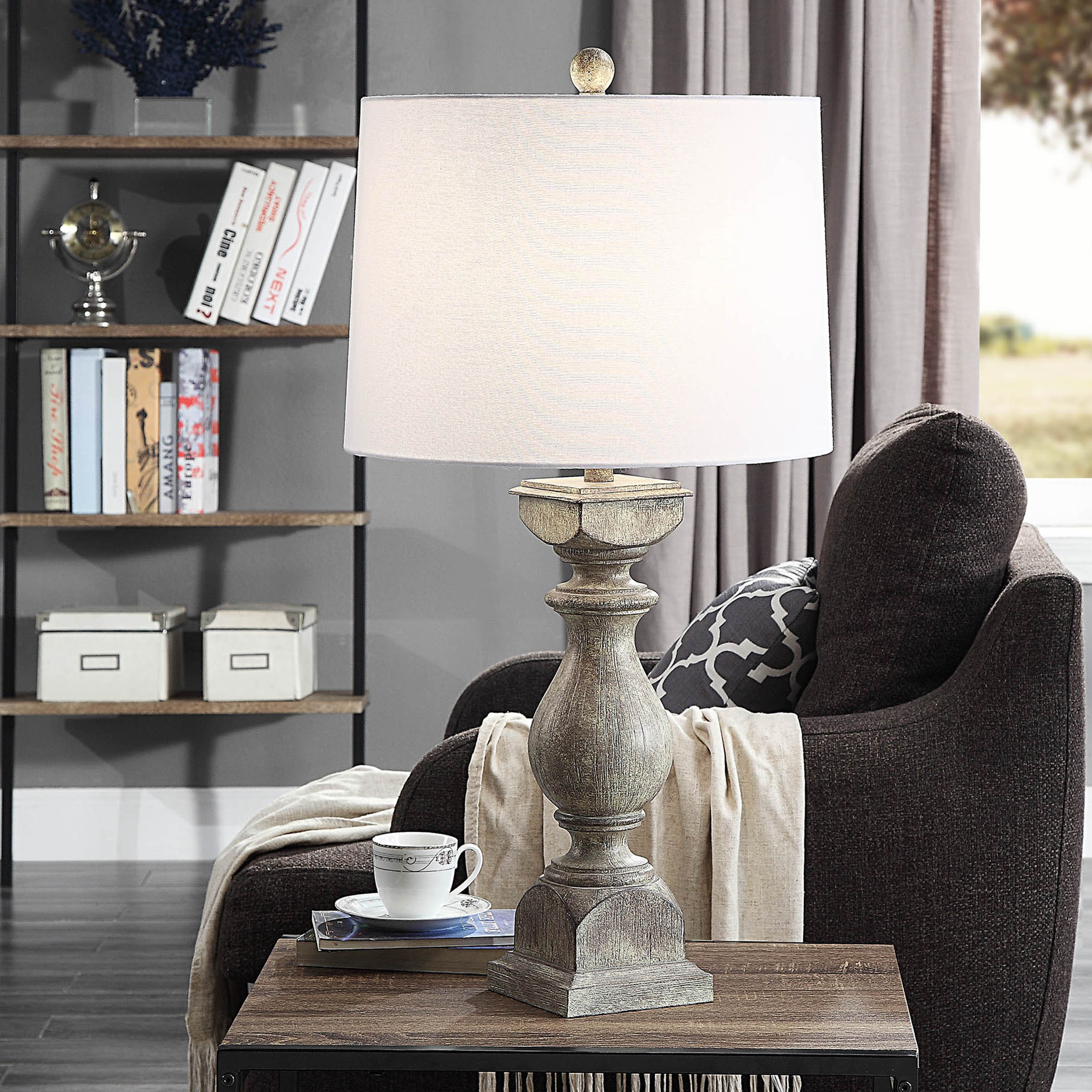 Rosalind Wheeler Myndi 33" Weathered Grey Table Lamp & Reviews ...