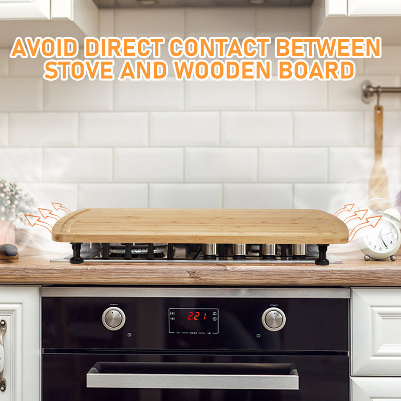 Sangdo 30" x 20" Noodle Board Stove Cover with Removable Legs ...