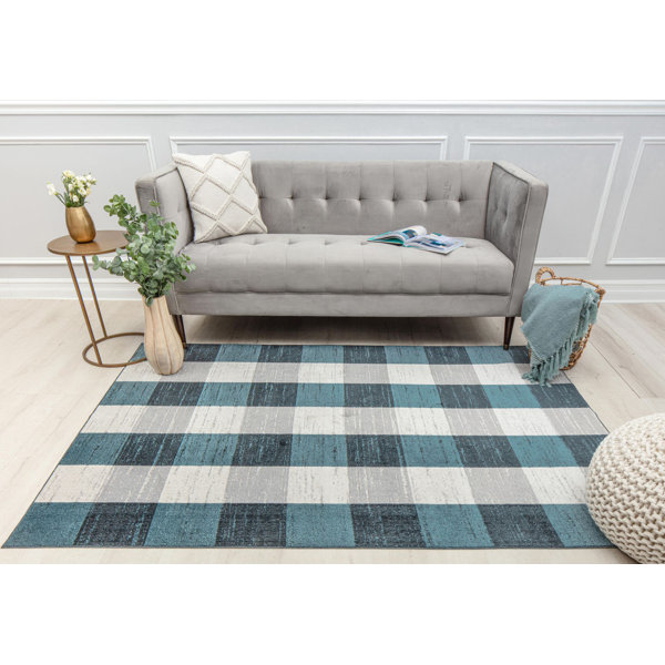 Latitude Run® Jada Contemporary Bedford Check Area Rug | Wayfair