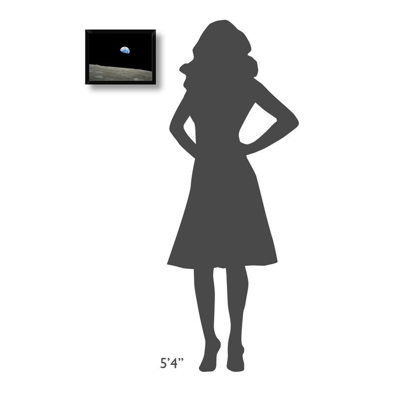 Bless international Earthrise Apollo 8 December 24 1968 Framed On Paper ...