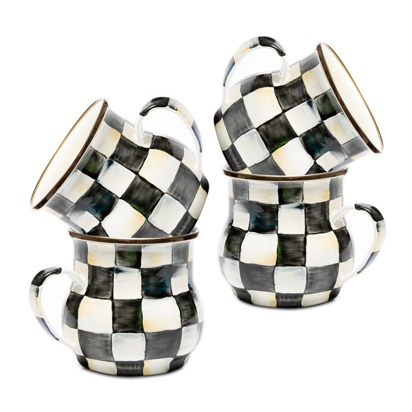 MacKenzie-Childs Check Mugs | Wayfair