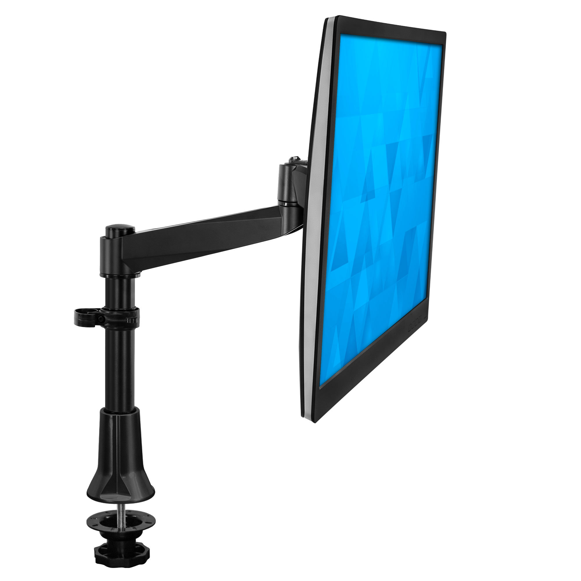 Mount-It Height Adjustable Single Monitor Desk Mount | Screen Size ...