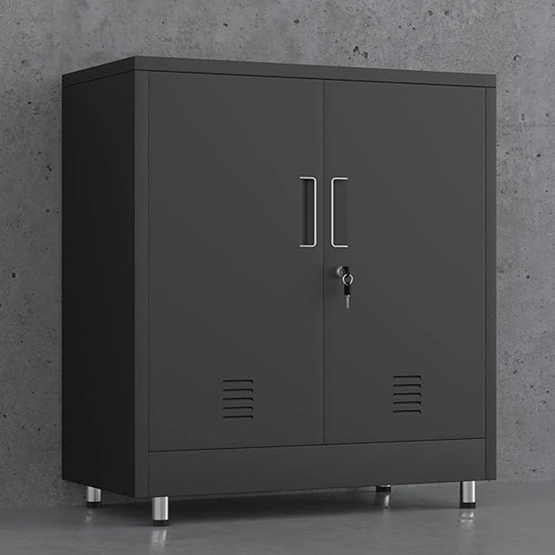 Latitude Run® Small Lockable Sideboard Buffet Cabinet, Metal Storage ...