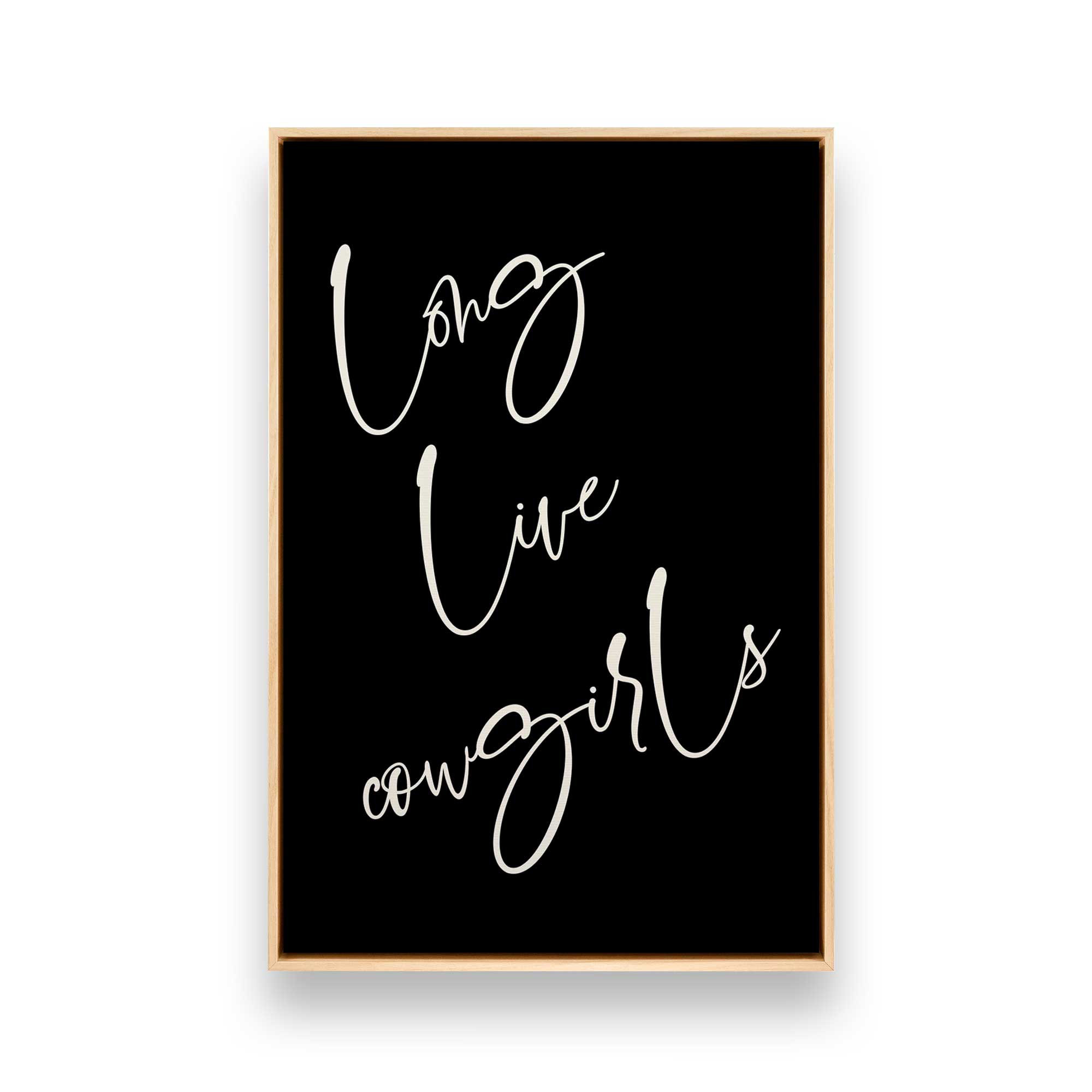 Ebern Designs Long Live Cowgirls Canvas Print | Wayfair