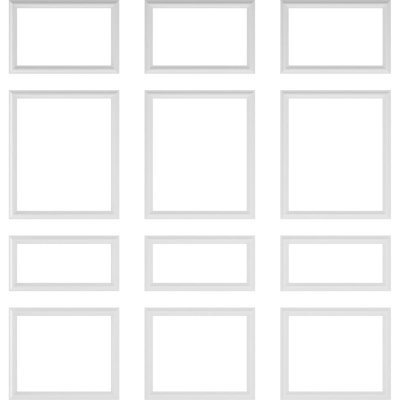 Ekena Millwork 94 1/2"L (Adjustable 96"H to 120"H) Ashford Square 4 ...