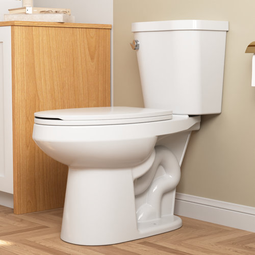 DeerValley Dynasty Elongated Toilet Two-Piece Toilets, ADA Height 17.5 ...