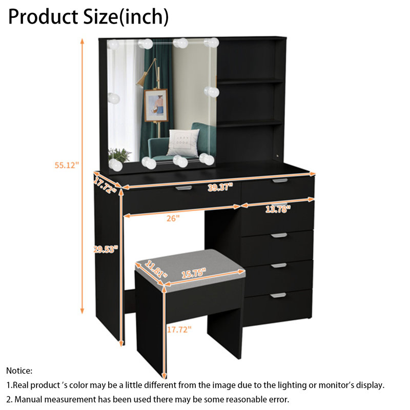 Latitude Run® Landrick Vanity | Wayfair