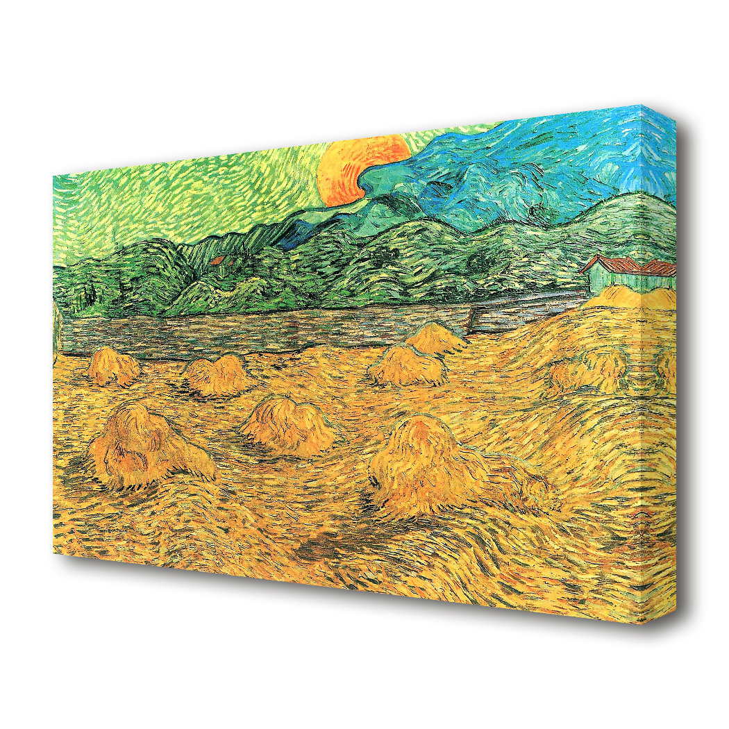 East Urban Home 'Evening Landscape at Moonrise' by Vincent Van Gogh Oil ...