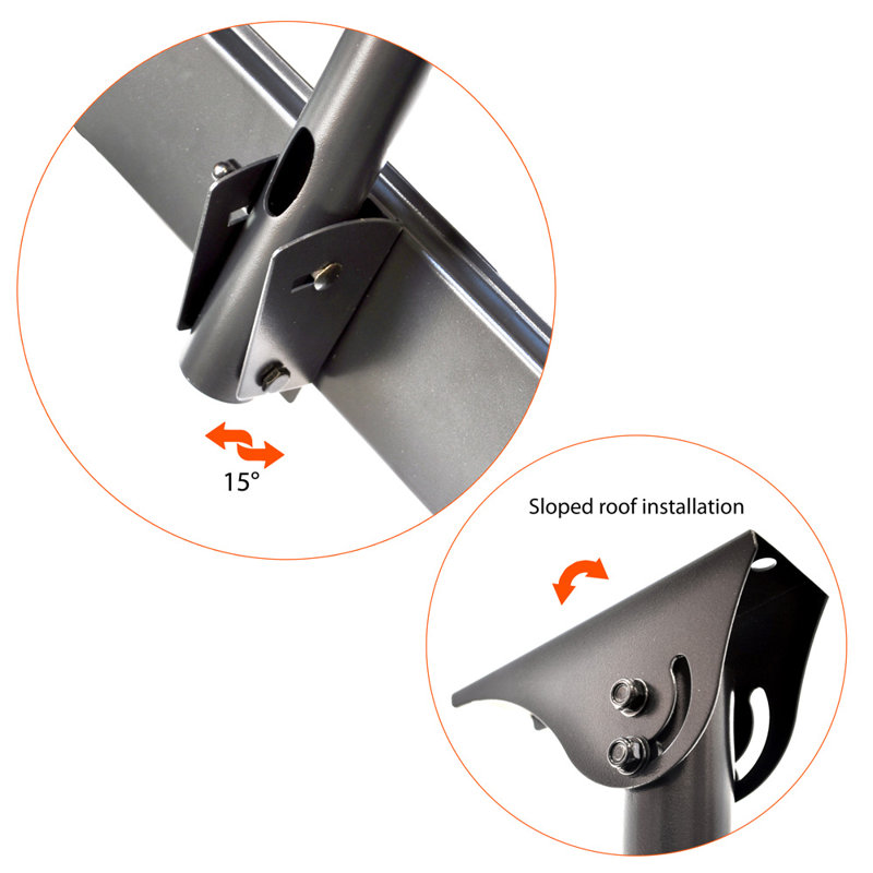Pyle Universal TV Black Tilt Ceiling Mount for Greater than 50" Screens ...
