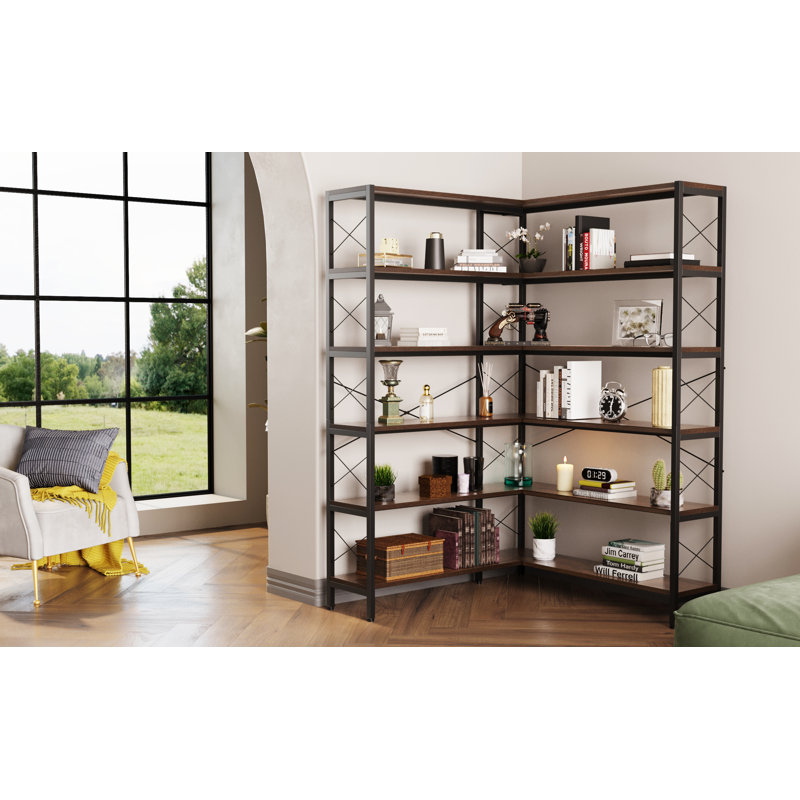 17 Stories Kennewick Corner Bookcase | Wayfair