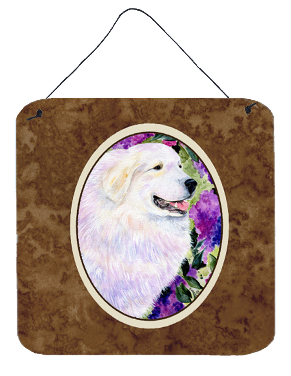 Caroline's Treasures Great Pyrenees Painting Print Plaque | Wayfair