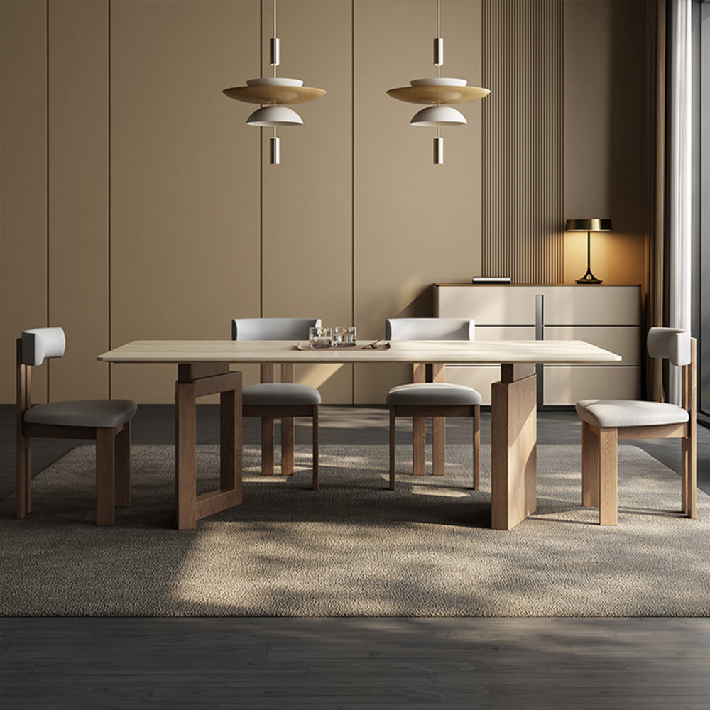 Elamer Nordic style high-end dining table sets | Wayfair