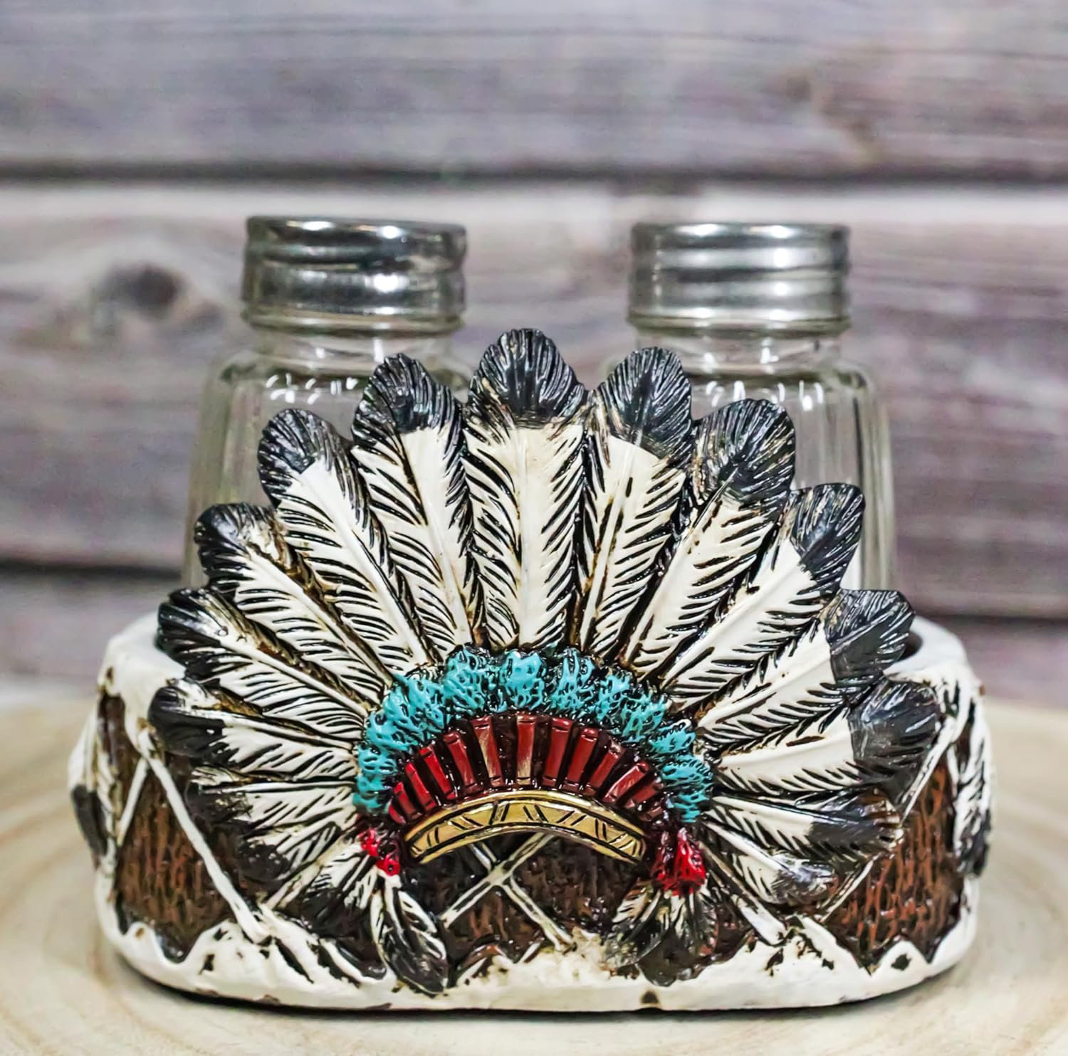 Union Rustic Tribal Indian Chief Headdress Bonnet Roach With Feathers ...